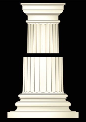 Classic column Royalty Free Vector Image - VectorStock