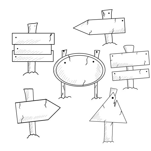 Doodle Road Signs Vector Images (over 5,100)