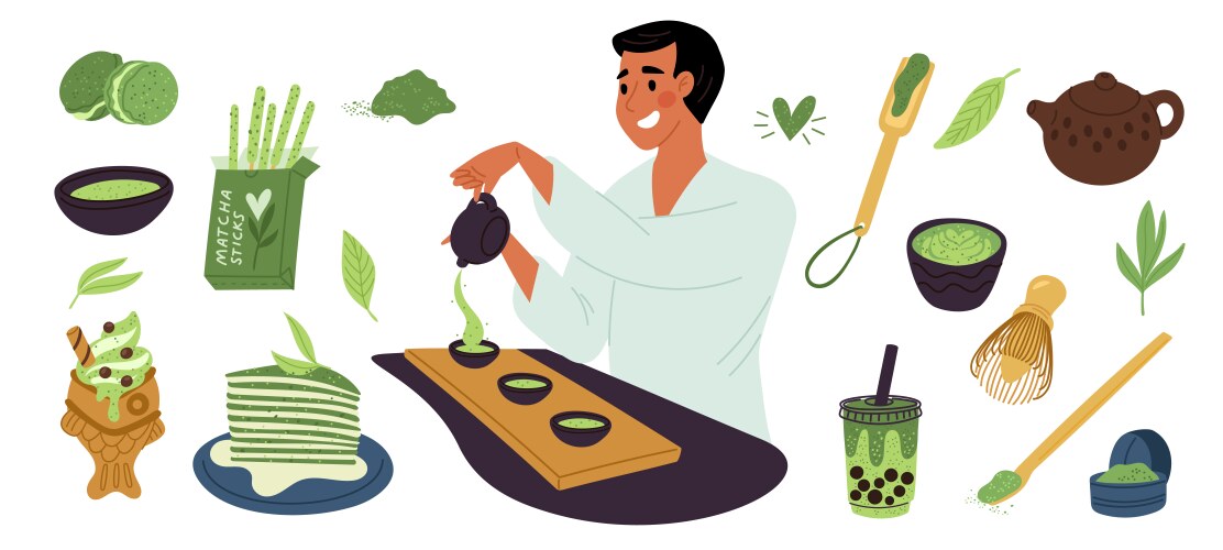 Matcha Cartoon Vector Images (over 1,700)