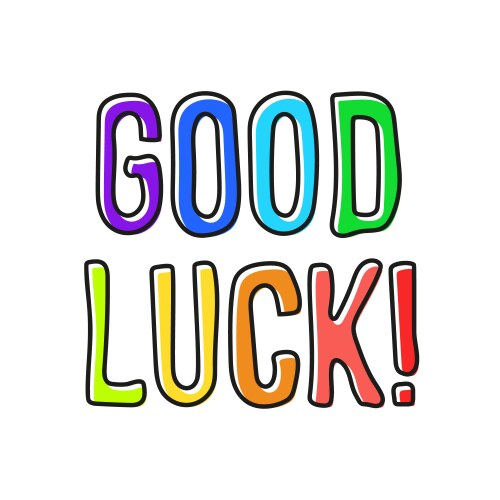 Good luck and fortune big symbols set european Vector Image