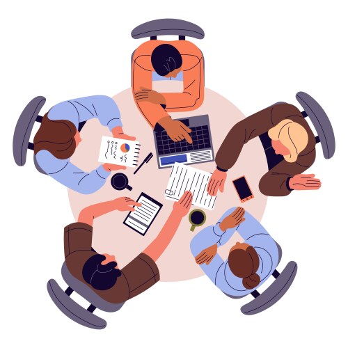 Round Table Discussion Cartoon 10+ Round Table Discussion Tv Stock