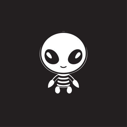 Alien monster brain Royalty Free Vector Image - VectorStock