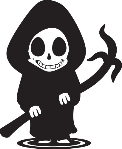 Darling doombringer cute grim ripper emblem tiny Vector Image
