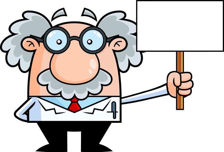 Cartoon professor Royalty Free Vector Image - VectorStock