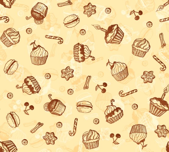 Cupcake Seamless Pattern Vector Images (over 10,000)