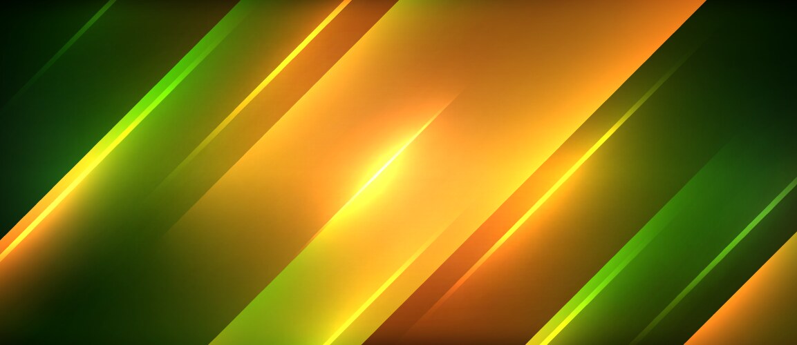 Neon dynamic diagonal light rays background Vector Image