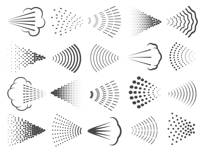 Liquid soap bubbles icons Royalty Free Vector Image