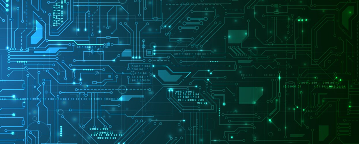 Abstract futuristic circuit computer internet Vector Image