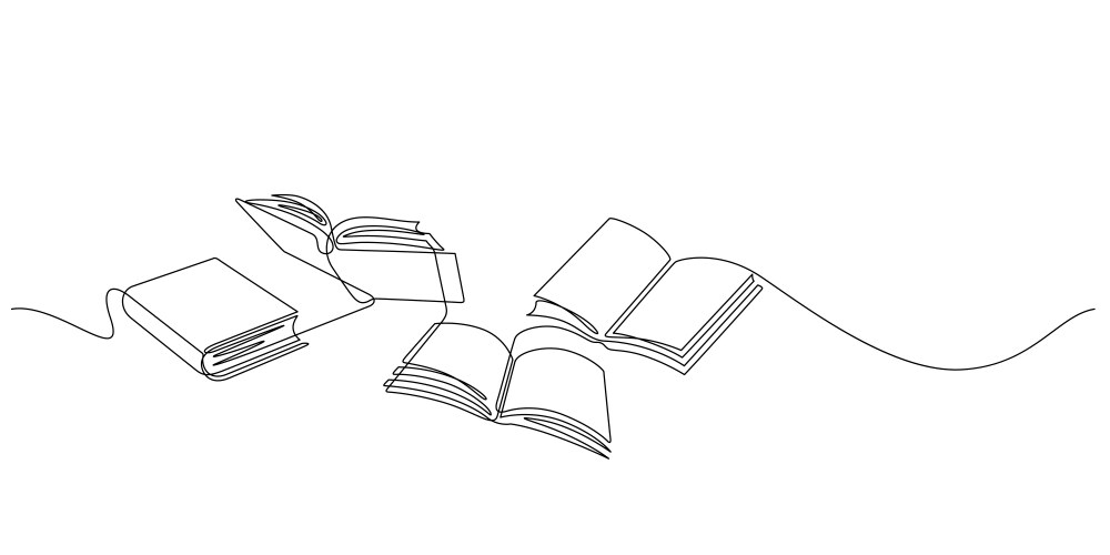Open Book Line Drawing Vector Images (over 4,400)