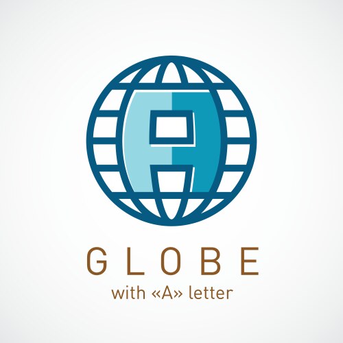 World globe medical travel insurance logo Vector Image
