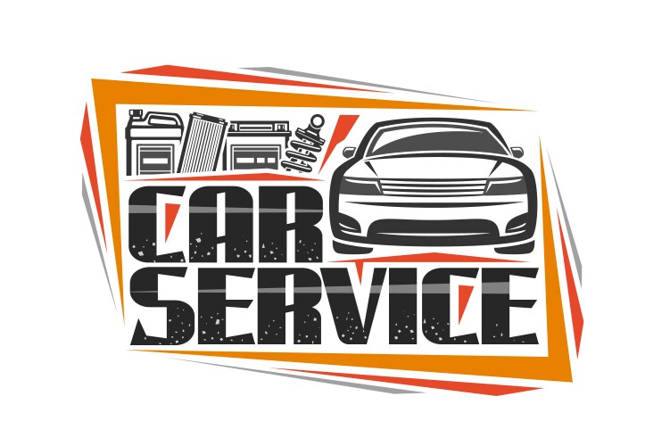 Logo for car service Royalty Free Vector Image