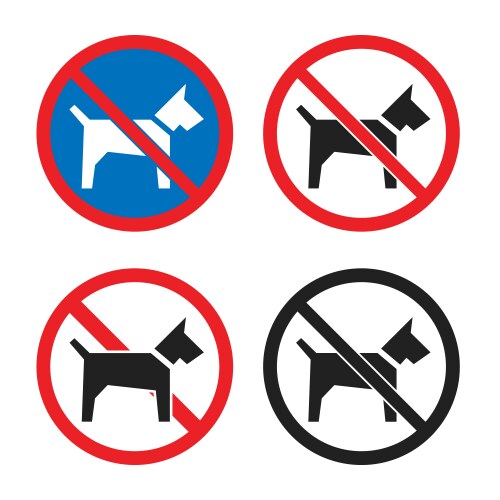 No eating food allowed sign set Royalty Free Vector Image