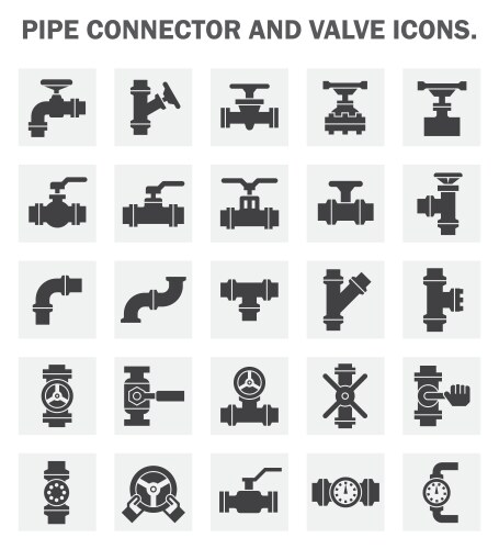 Pressure control valve symbol icon Royalty Free Vector Image