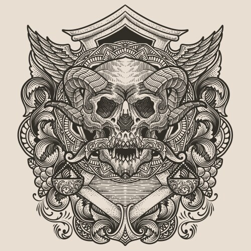 Demon Devil Border Vector Images (over 310)