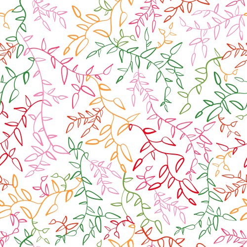 Seamless floral pattern flowering branches Vector Image
