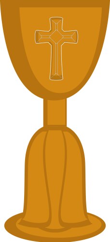 Isolated christian hostia Royalty Free Vector Image