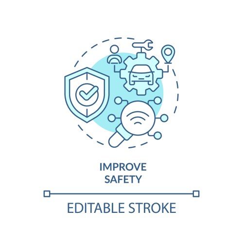 Safety data sheet soft blue concept icon Vector Image