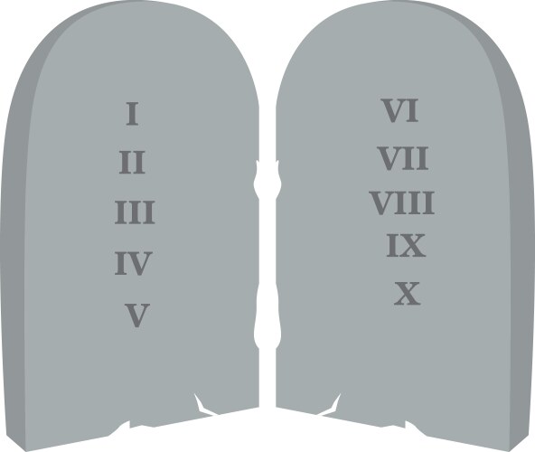 Ten Commandments Tablets Icon – Royalty-Free Vector | VectorStock