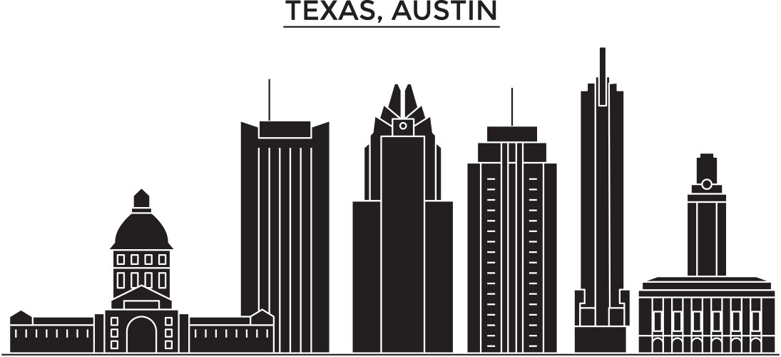 Austin Skyline Vector Images (over 240)