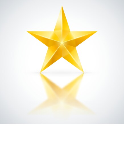 Star shape silhouette Royalty Free Vector Image