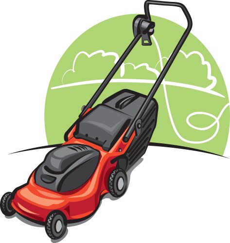 Lawn mower Royalty Free Vector Image - VectorStock