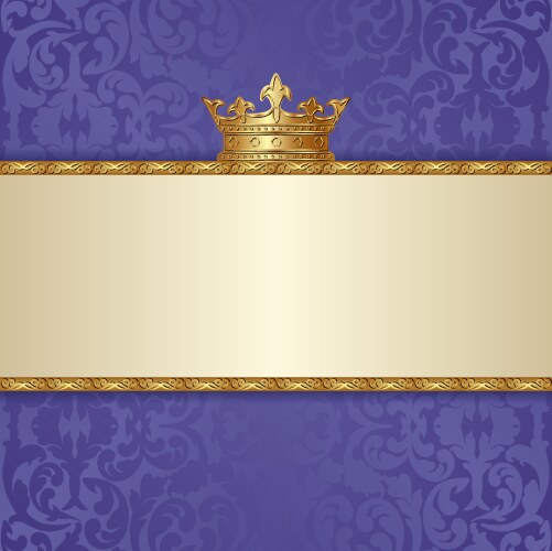 Elegant Blue Frame Background Royalty Free Vector Image