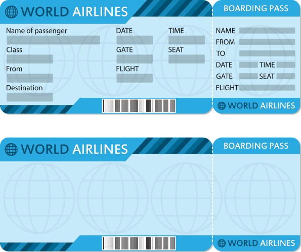 First Class Ticket Vector Images (over 400)