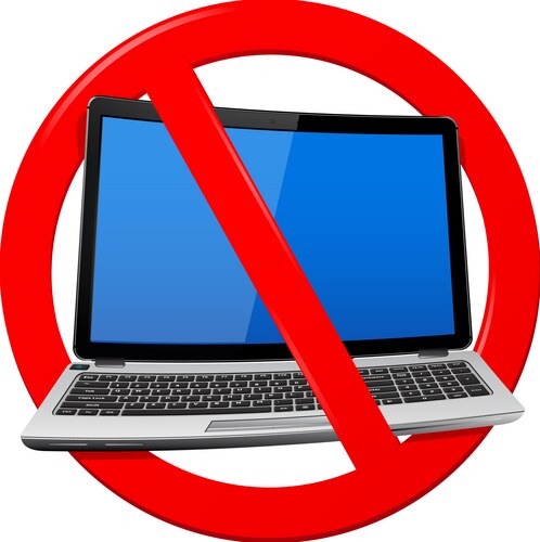 No sign isolated on transparent background Vector Image