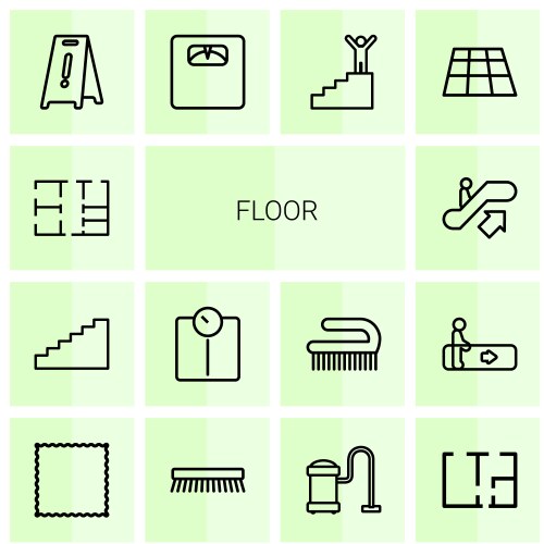 Stairs icons Royalty Free Vector Image - VectorStock
