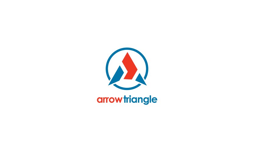 Triangle eye logo Royalty Free Vector Image - VectorStock
