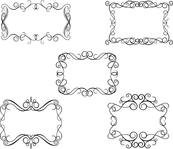 Elegant Victorian Frame Royalty Free Vector Image