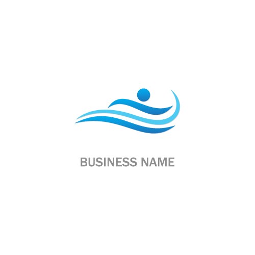Swimming logo Royalty Free Vector Image - VectorStock