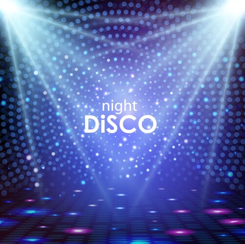 Abstract blue music background with star Vector Image