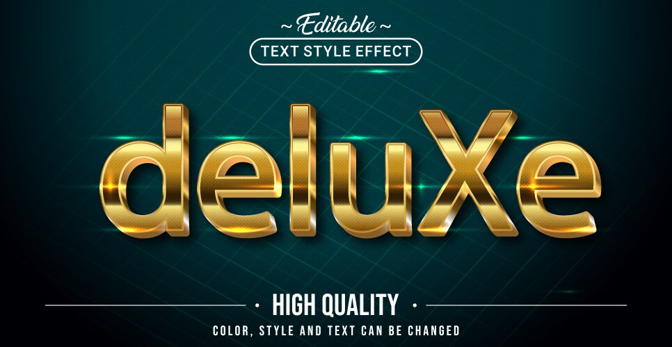 Luxury gold type Royalty Free Vector Image - VectorStock