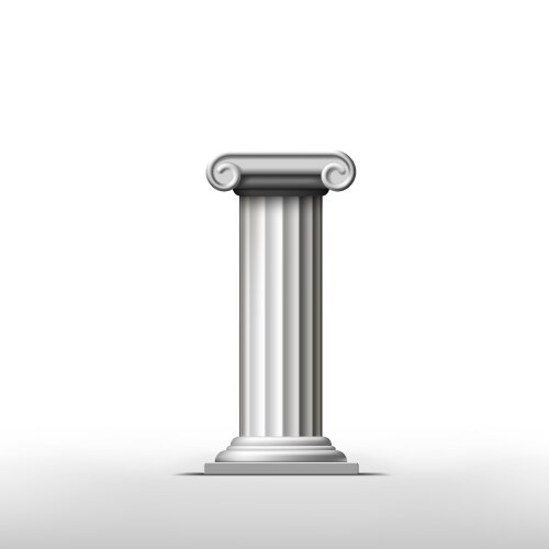 Classic column Royalty Free Vector Image - VectorStock