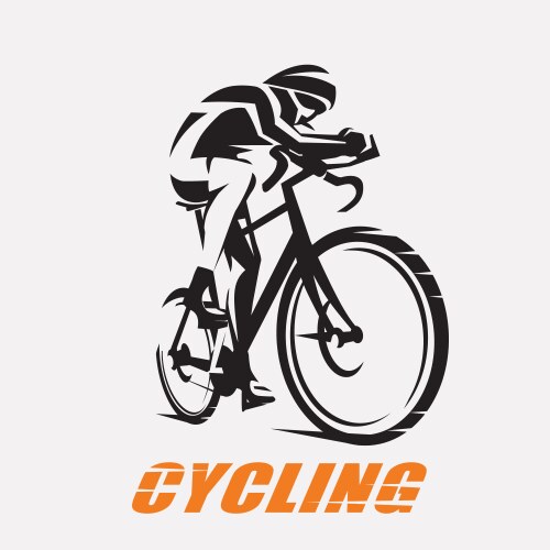 Bike race logo Royalty Free Vector Image - VectorStock