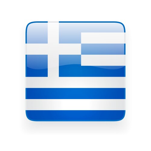 Greece greek round circle country flag banners Vector Image