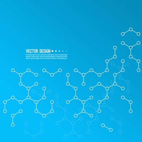 Chemistry square background with chemical Vector Image