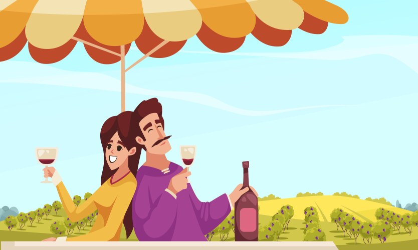 Wine cellar cartoon Royalty Free Vector Image - VectorStock