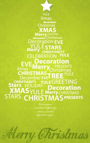 Christmas Tree Words Vector Images (over 3,900)