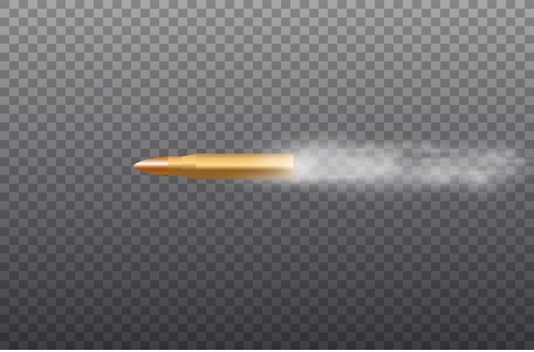 Flying bullet Royalty Free Vector Image - VectorStock