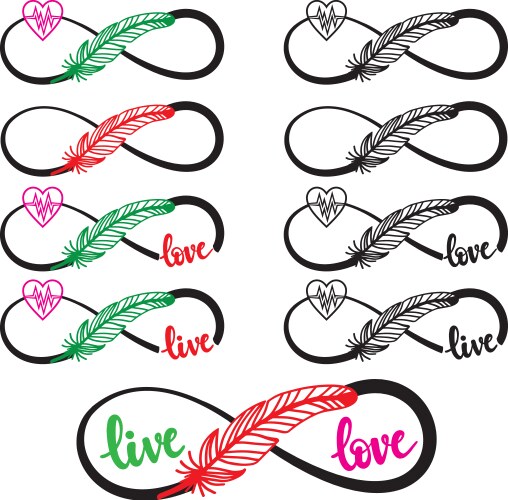 Infinity Symbol Feather Vector Images (over 290)