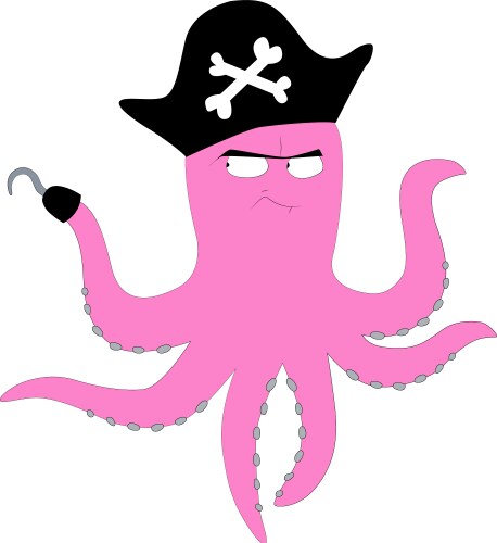 Evil octopus Royalty Free Vector Image - VectorStock