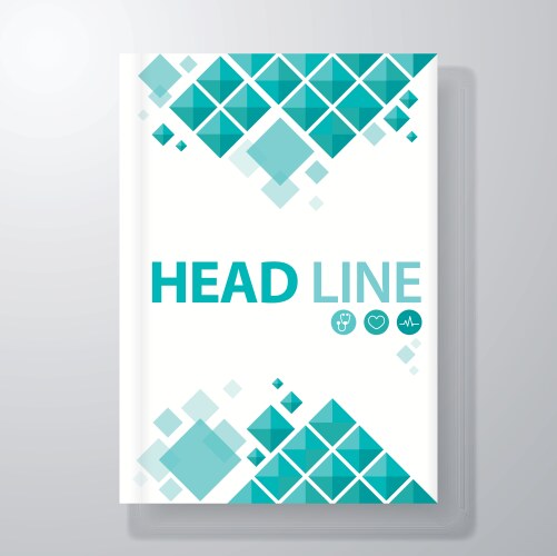 Abstract book cover Royalty Free Vector Image - VectorStock