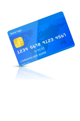Credit card front and back side Royalty Free Vector Image