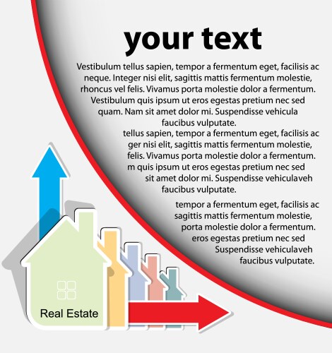 Abstract real estate background Royalty Free Vector Image