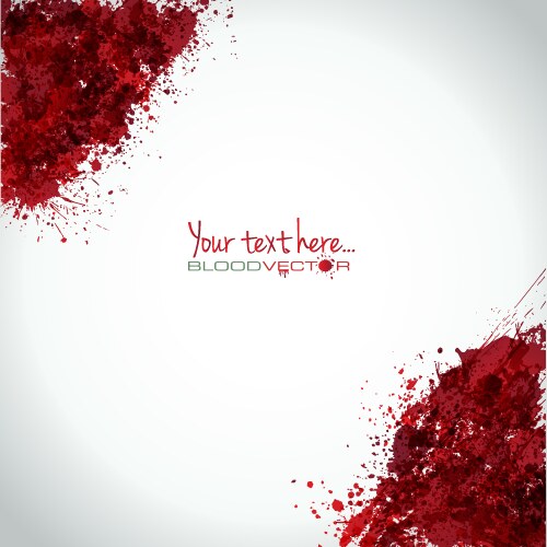 Blood splatter isolated on white background design