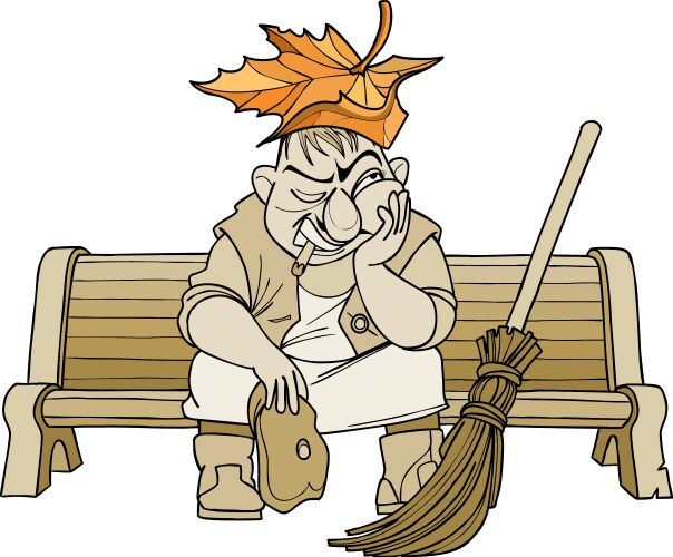 Funny Janitor Cartoon Vector Images (over 120)