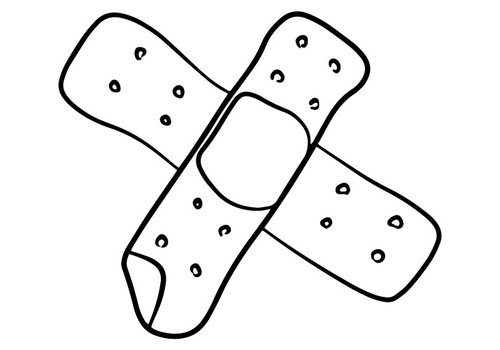 Muffin doodle outline Royalty Free Vector Image