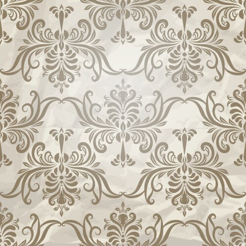 Seamless vintage wallpaper pattern Royalty Free Vector Image